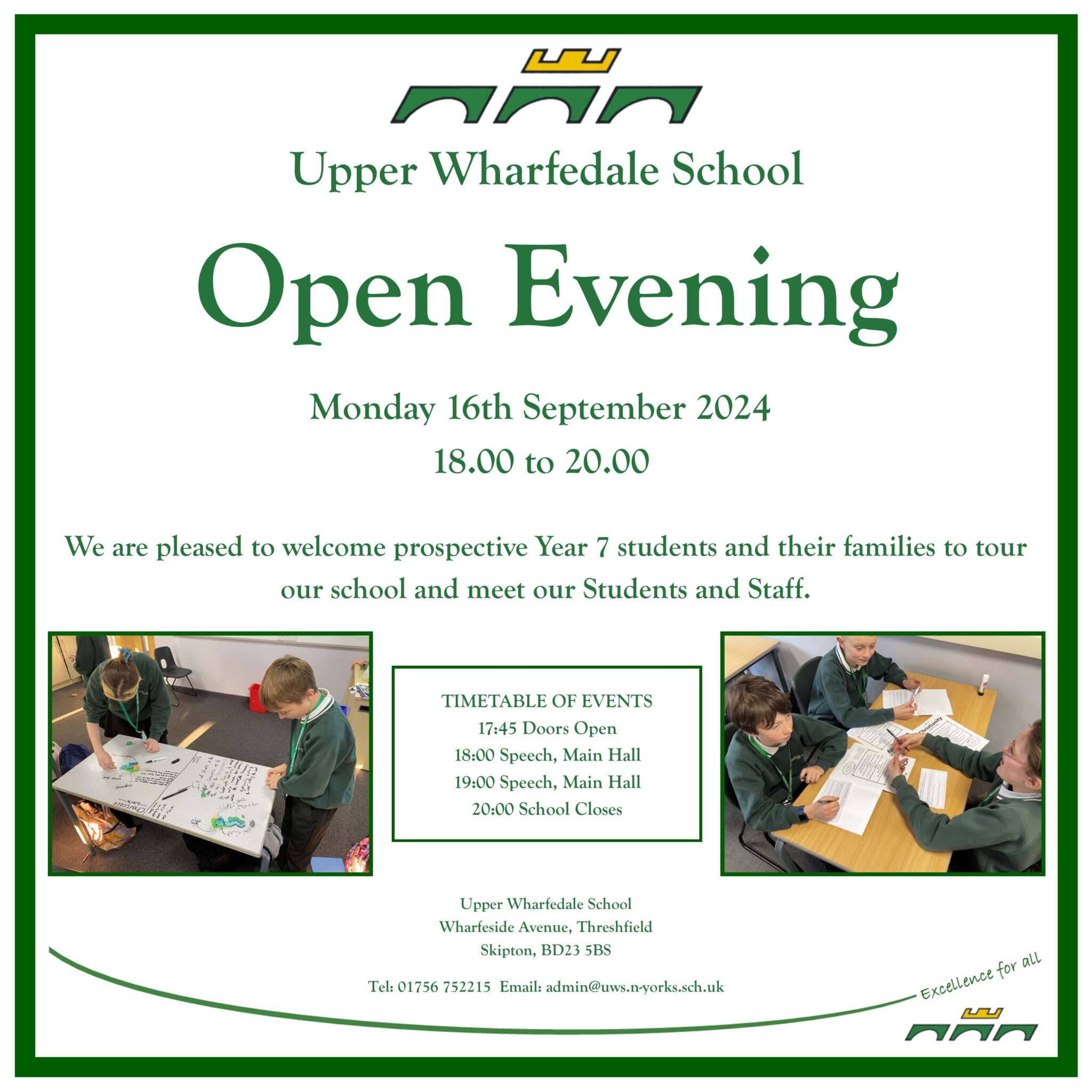 Open Evening 2024 - Upper Wharfedale School